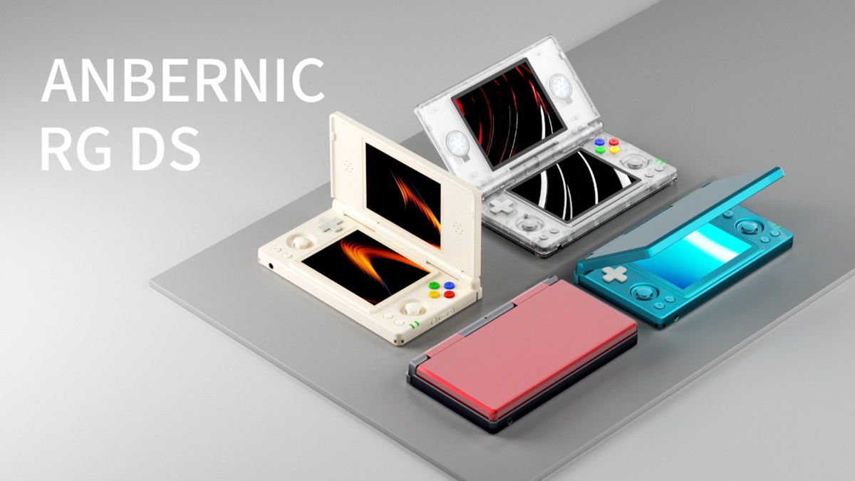 🔥ANBERNIC’s First Dual-Screen Handheld Console — RG DS Debut!